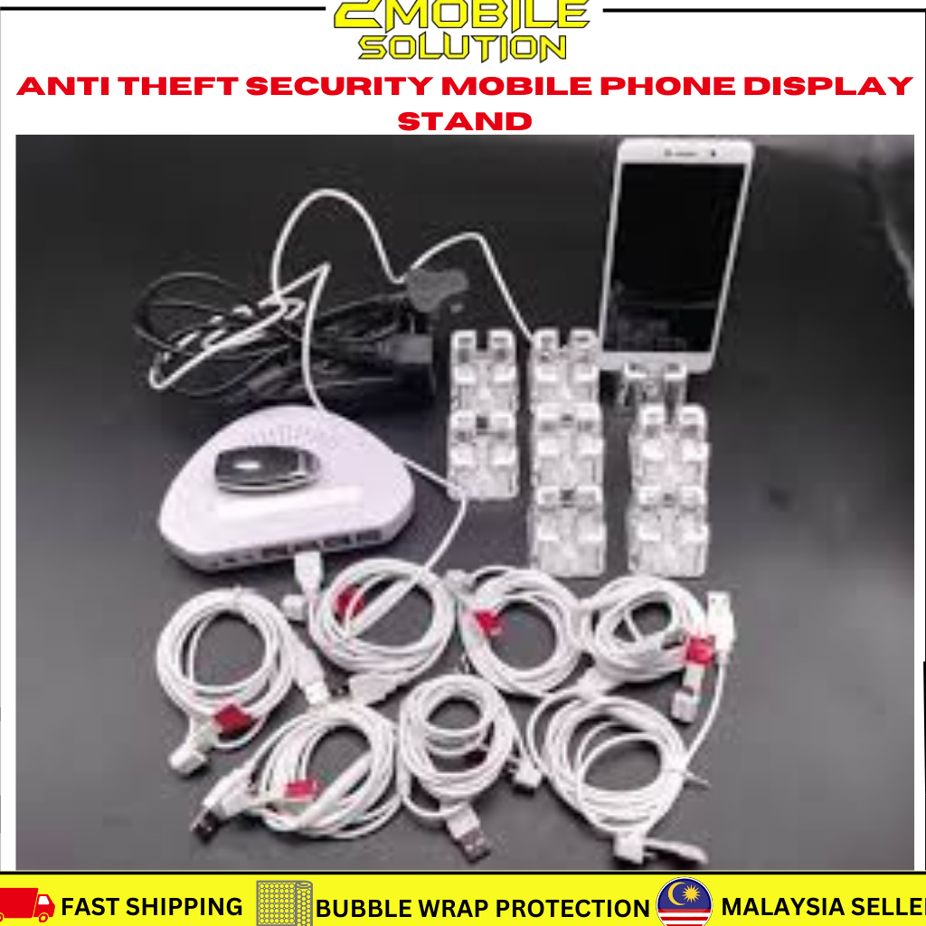 Anti theft security mobile phone display stand (6\8 Ports) | Shopee ...