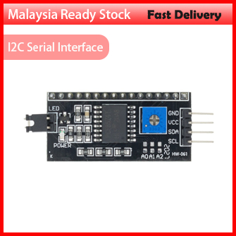 IIC/I2C/TWI/SPI Serial Interface Board Module Port for 16x2 LCD ...