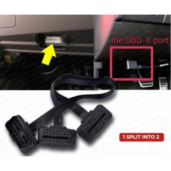 OBD OBD2 Splitter Connector Cable obd meter obd2 splitter rpm water ...