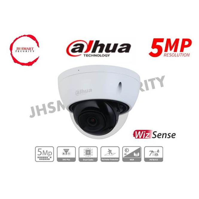 DAHUA IPC-HDBW2541E-S 5MP IR Fixed-focal Dome WizSense Network Camera | Shopee Singapore