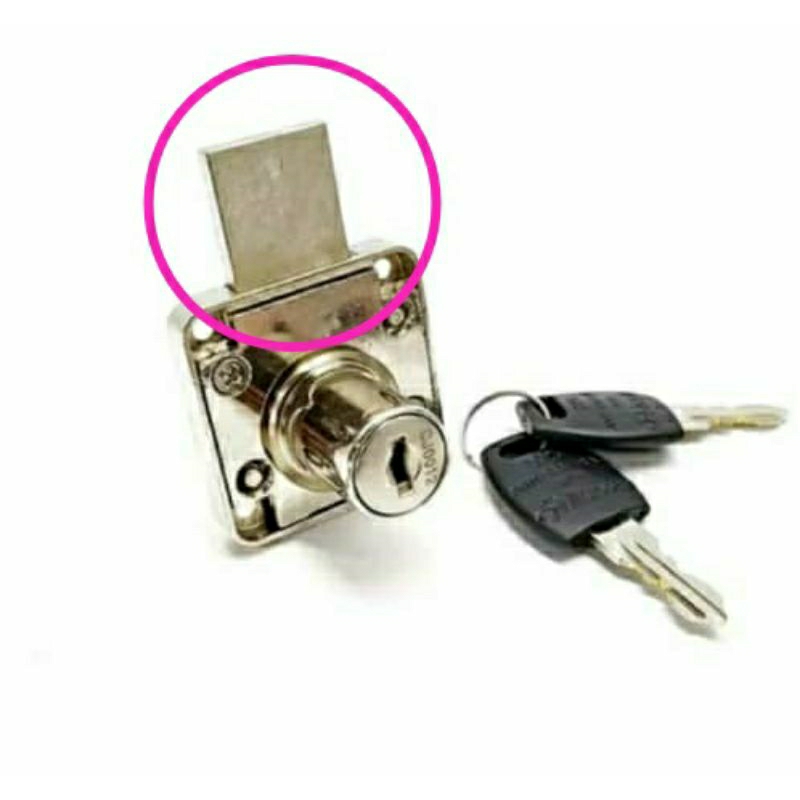 Cyber Square Rim Lock Long Latch Drawer Lock Master Key System | Shopee ...
