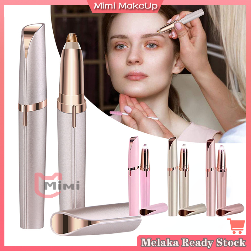USB Electric Eyebrow Trimmer Makeup Painless Eye Brow Epilator Mini ...