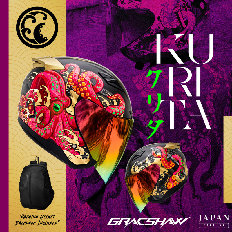 Gracshaw Helmet Gennex G535 KURITA/SOTONG Japan Edition New Launching ...