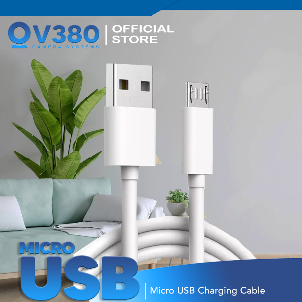 V380 Micro USB To USB Charging Cable For WIFI IP CCTV Camera CCTV - 3M ...