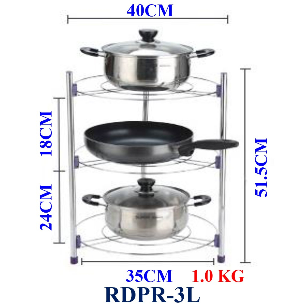 Round pot rack cooking pot rack Kitchen rack Wok rack Organiser rack ...