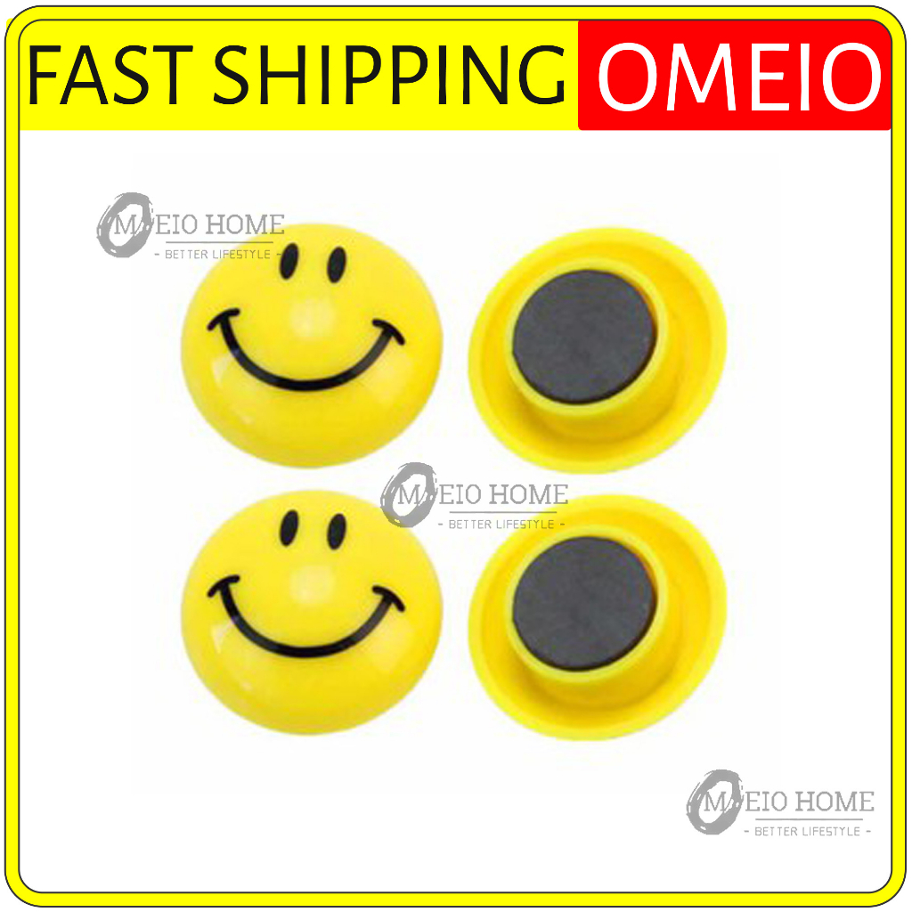 12Pcs Smiley Face Magnetic Magnet Whiteboard Fridge Magnet Tag Sticker ...