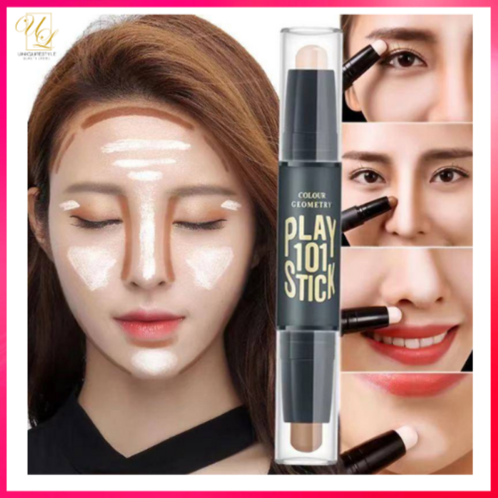 Women Concealer Highlighter Face Shadow Stick Nose Pencil Cosmetic 3D ...