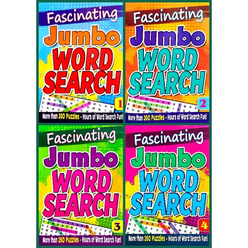 FASCINATING JUMBO WORD SEARCH | Shopee Singapore