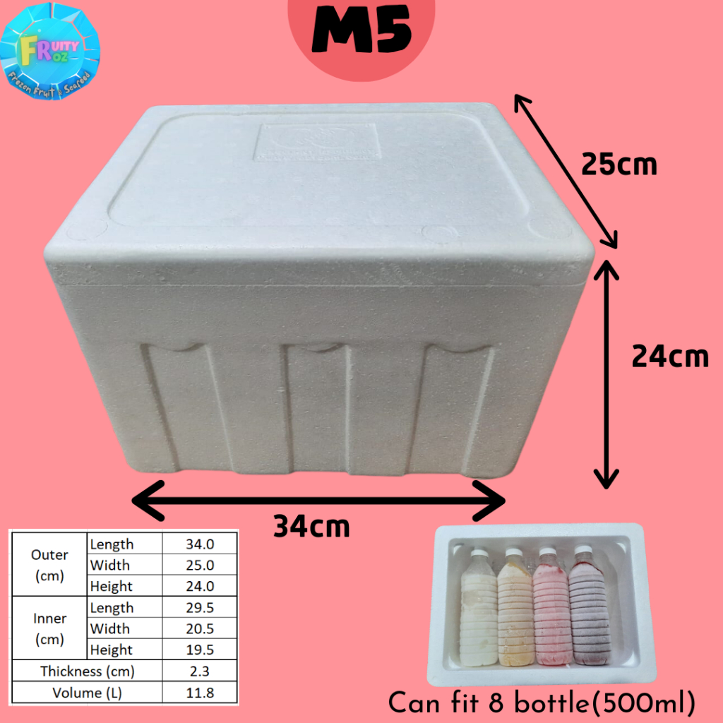 [M5 Box] Foam Polystyrene Polyfoam Styrofoam Ice Cooler Star Box ...