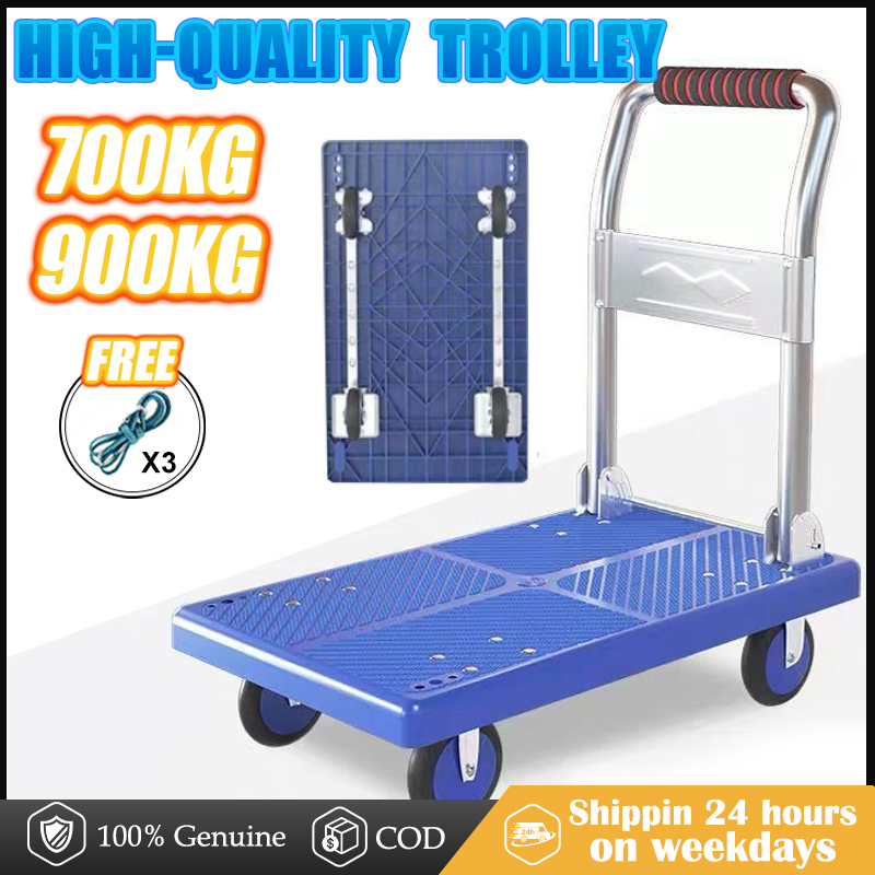 IRON Silent Trolley Portable 1000KG Hand Truck Trolley PVC Foldable ...