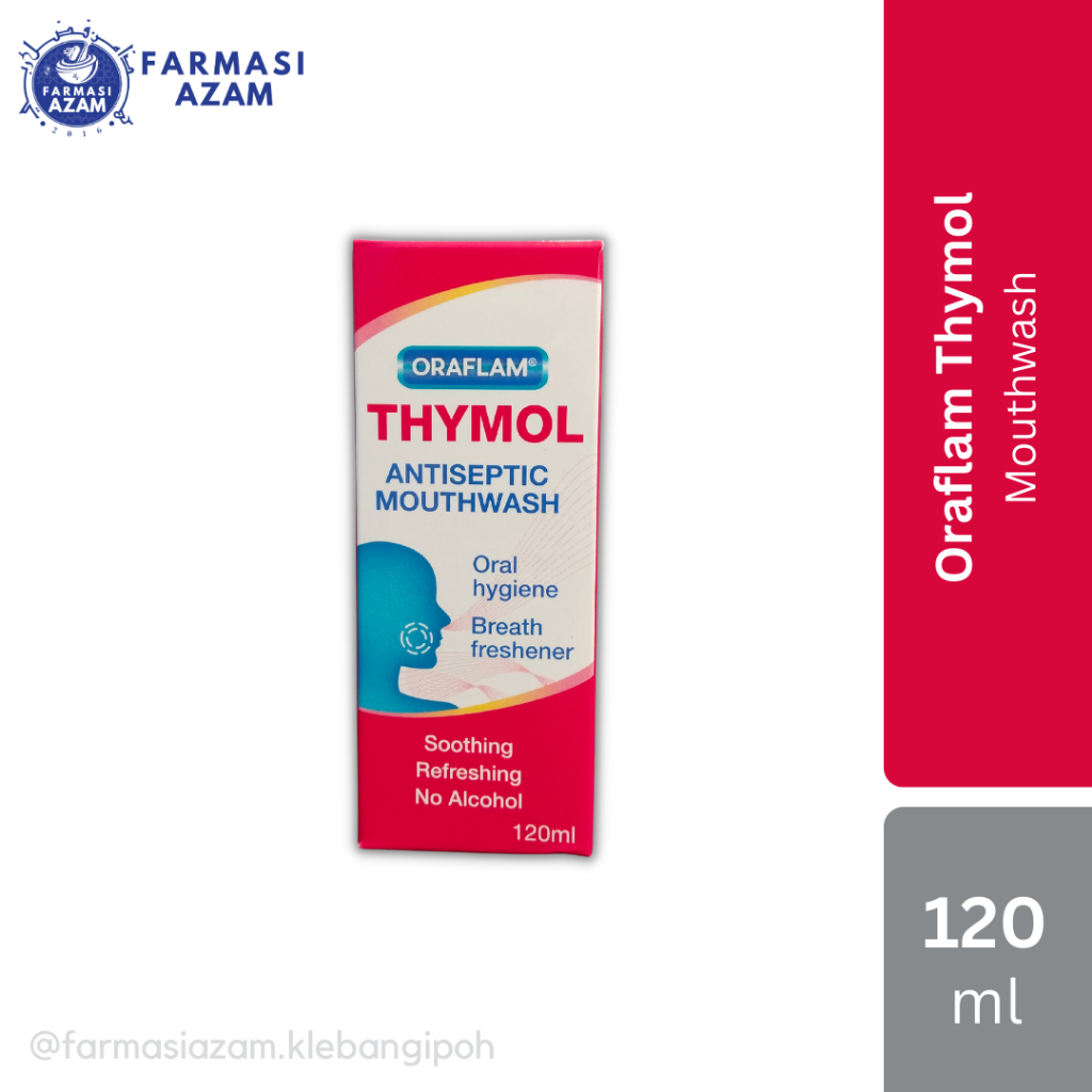 ORAFLAM THYMOL 120ML (EXP: 01/2026) | Shopee Singapore