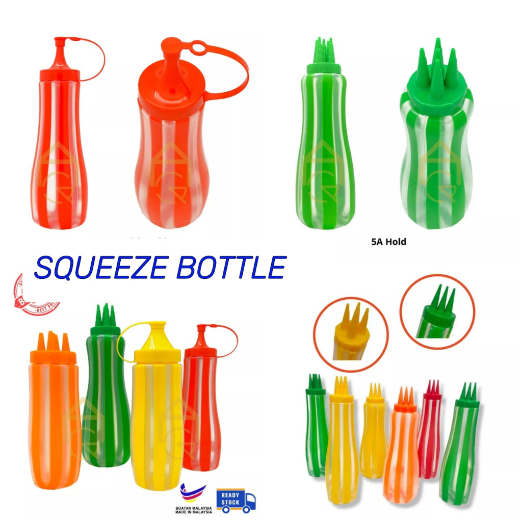 Plastic Squeeze Sauce Bottle / Acuan Roti Jala / Tomato Chilli Sauce ...
