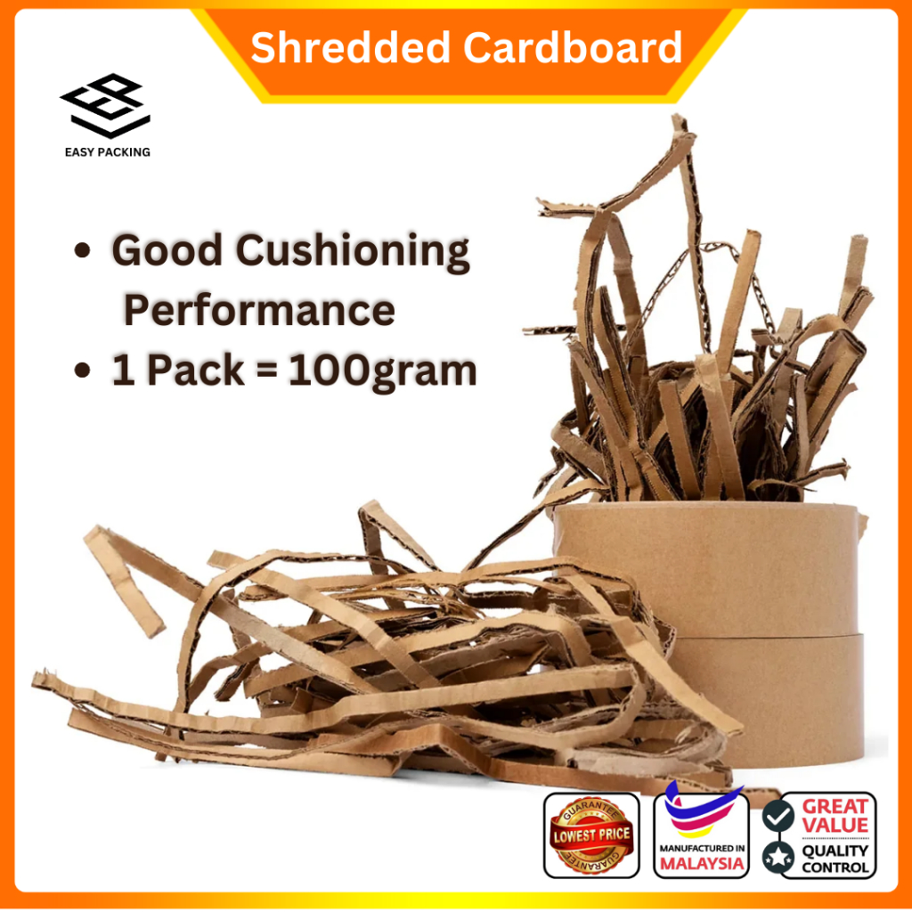 500g Cardboard Chopped Paper Filling Box/Shredded Paper/Cardboard Hampers Eco-friendly Loose ...