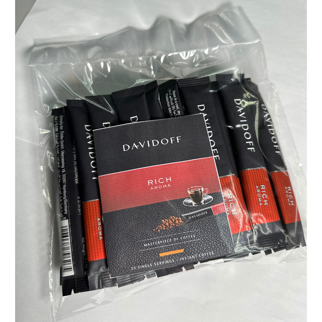 DAVIDOFF Instant Coffee 1.8g Stickpack (25 sticks per pack) | Shopee ...