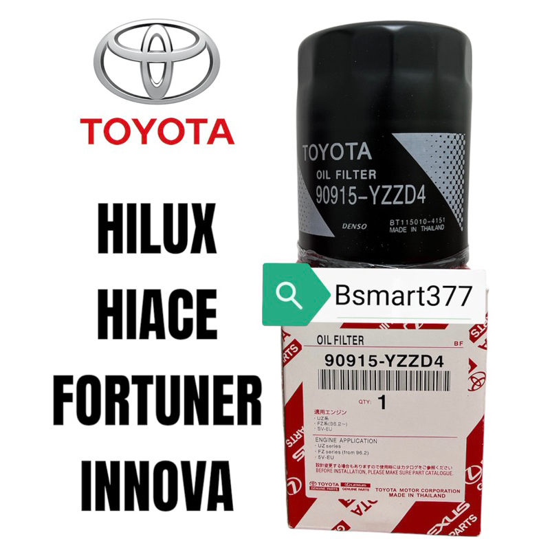 Toyota oil filter 90915-yzzd4 hilux kun25 kun26 gun125/hiace kdh200 ...