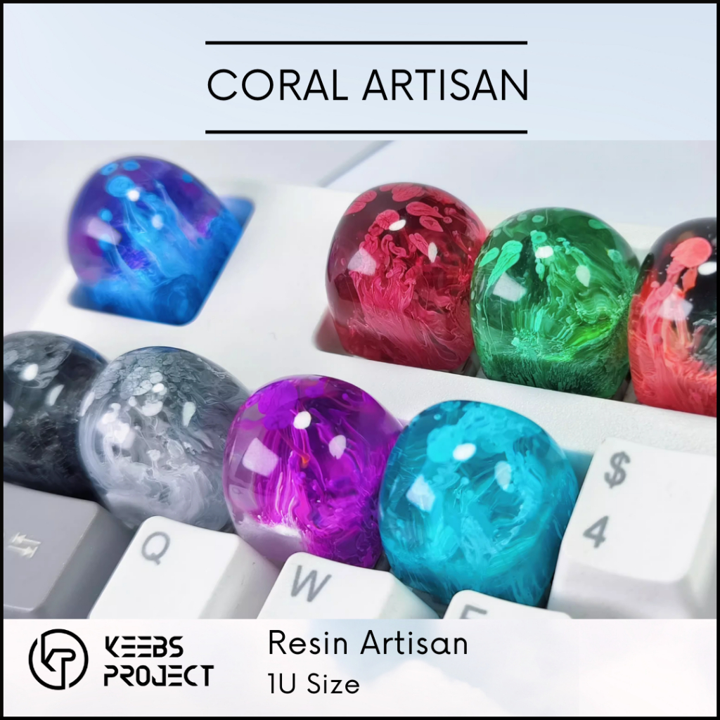 Artisan Keycaps- Coral Series | Custom Made | Handcraft for Mechanical ...