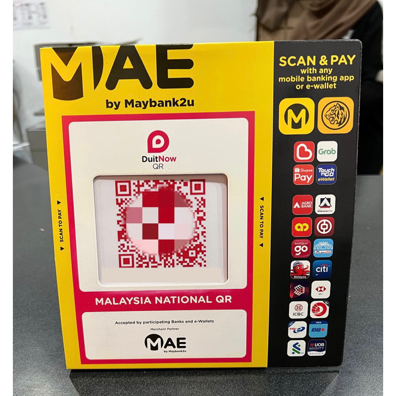 Print QR Code duit now Bank Dan Laminates | Shopee Singapore