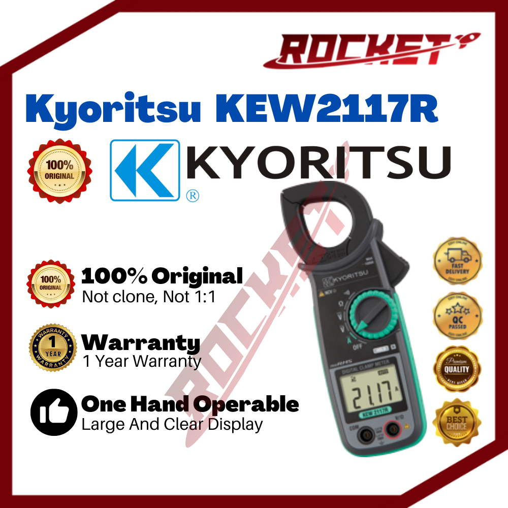 KYORITSU KEW 2117R Digital AC Clamp Meter KEW2117R | Shopee Singapore
