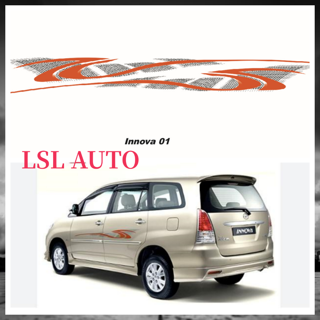 TOYOTA INNOVA STICKER BODY - DESIGN 2 - ( 1 SET ) | Shopee Singapore