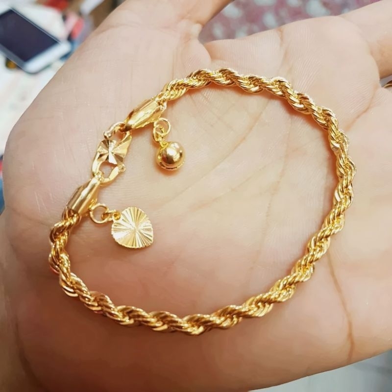 COP 916 PERSIS GOLD KOREAN HAND CHAIN ( BRACELET) | Shopee Singapore