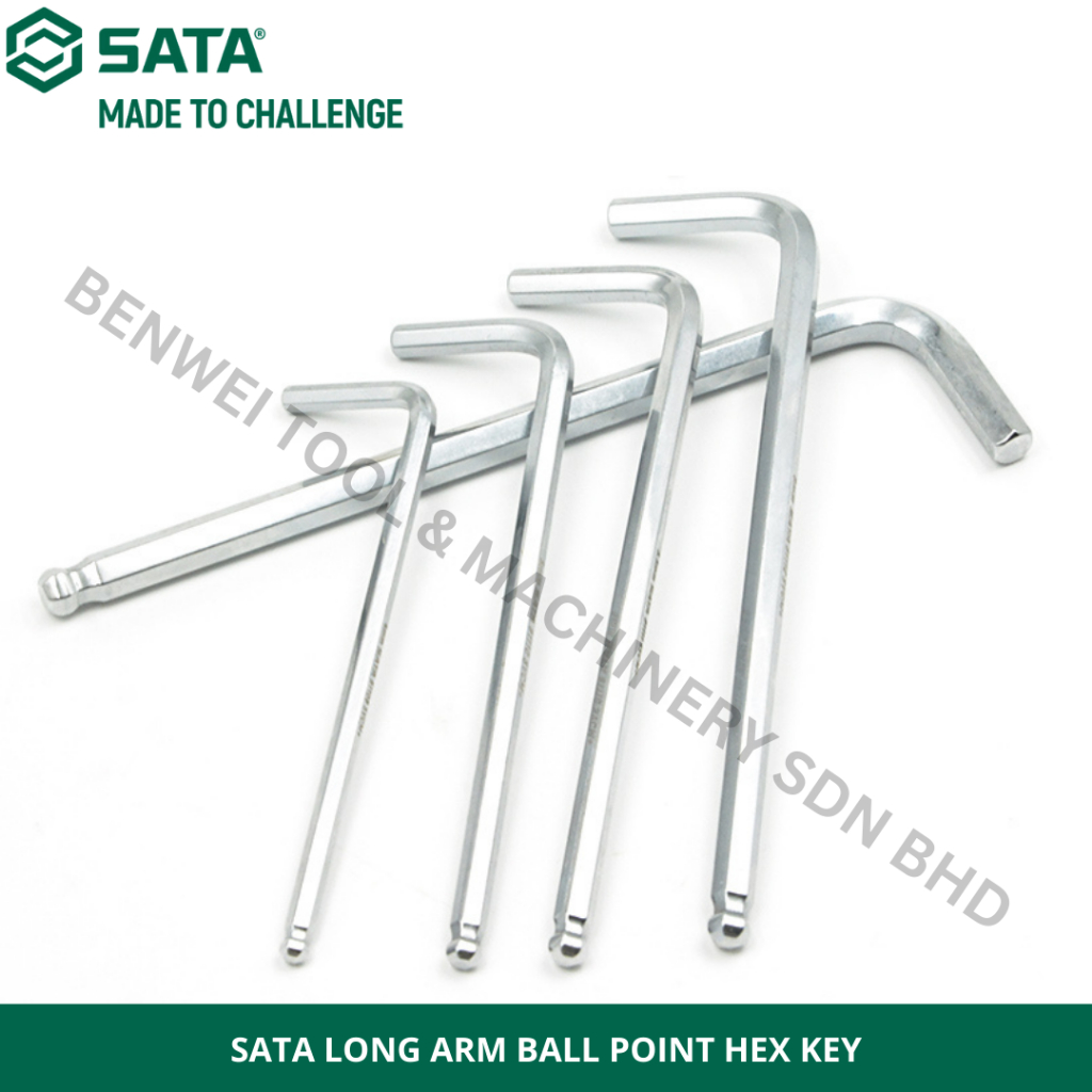 SATA LONG BALL POINT HEX KEY (CRV) / ALLEN KEY MM SIZE | Shopee Singapore