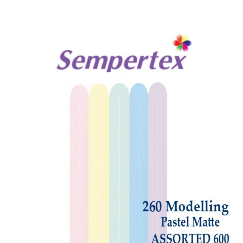 Sempertex 260 Modelling Balloons Assorted Color (50 pieces) | Shopee ...