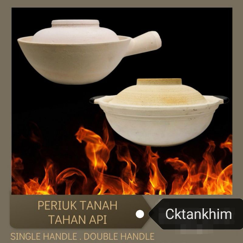 Fireproof Clay POT/ Stemmed/ CASSEROLE POT/ CLAYPOT/ Spicy Acid ...