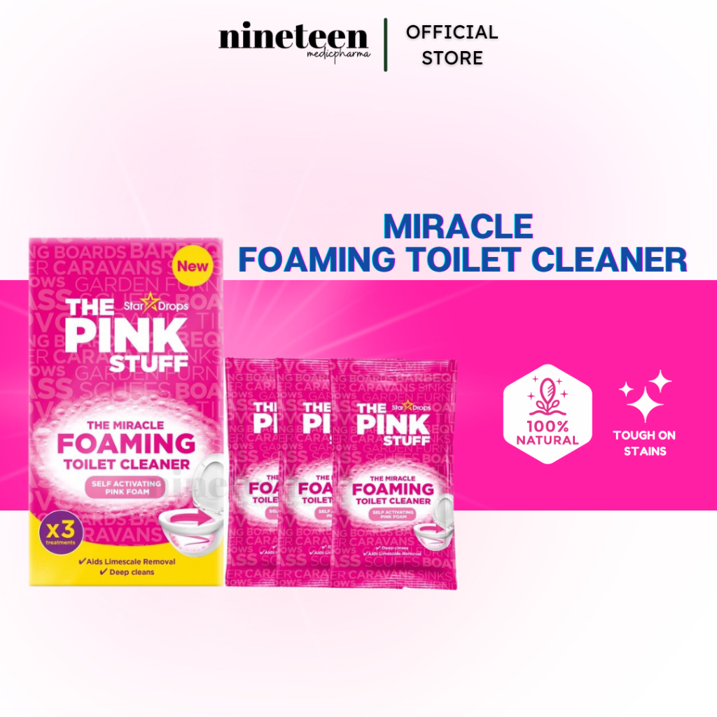The Pink Stuff The Miracle Foaming Toilet Cleaner (100g x 3 Sachets ...