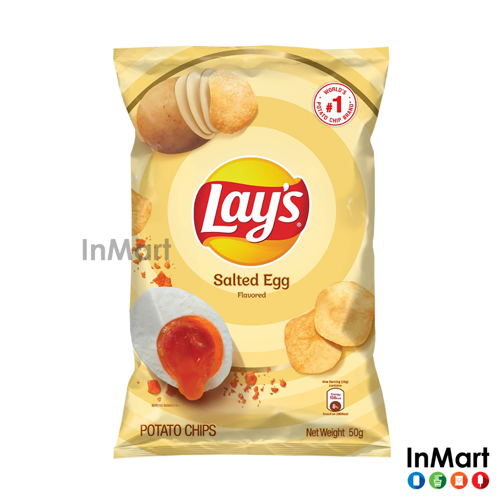 Lays Potato Chips Salted Egg 50g 乐事马铃薯片 咸鸭蛋 Lay's Lay | Shopee Singapore