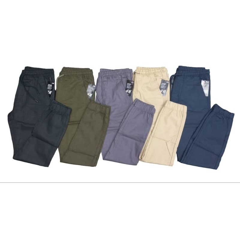 WoW Unisex Jogger Pant HNM Soft Cotton, Size 30 sampai 40. | Shopee ...