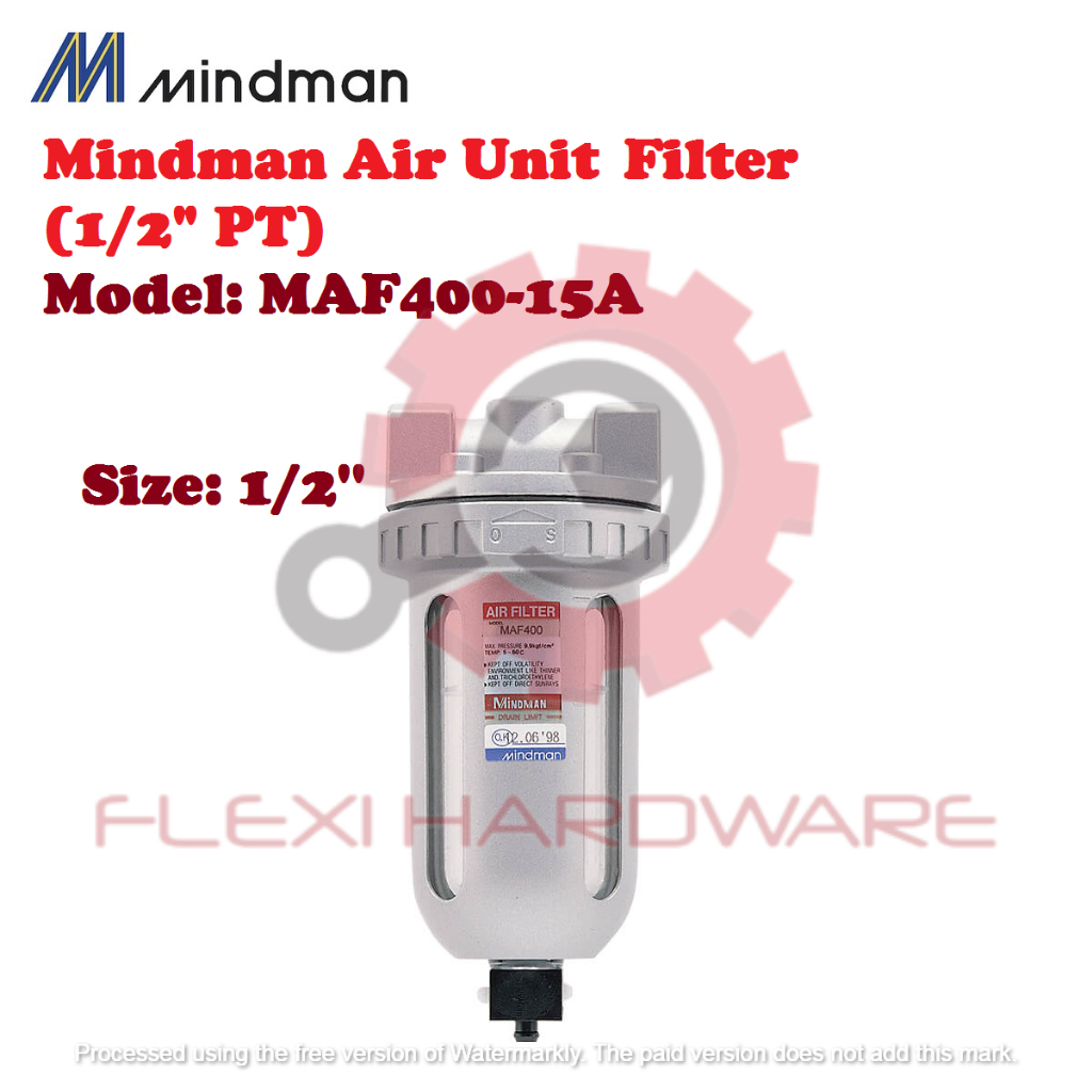 Mindman MAF400-15A Air Unit Filter (1/2" PT) | Shopee Singapore