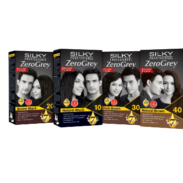 SILKYGIRL Professional Zero Grey Hair Colour ( 01 Natural Black, 20 ...