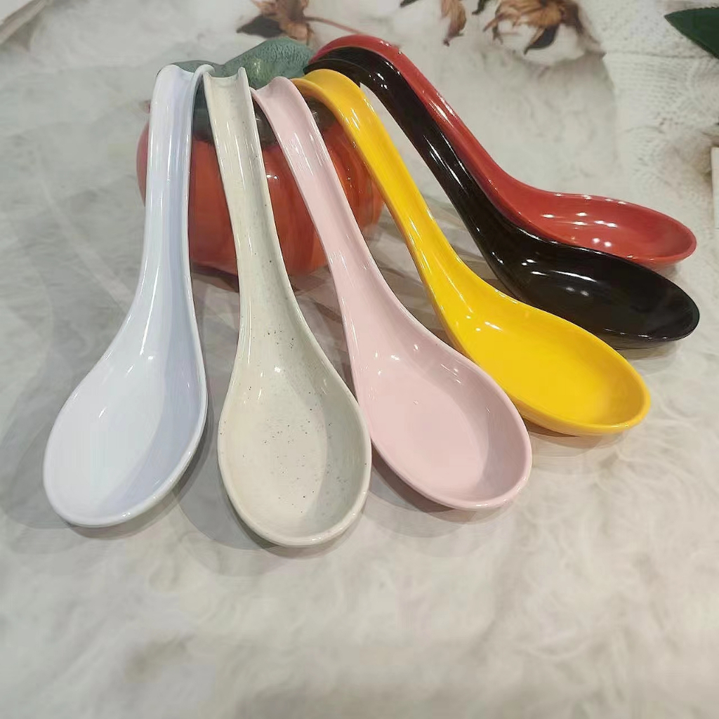 Hoover Melamine Japan Matt fashionable Soup Spoon Sudu Sup hook spoon汤匙 ...