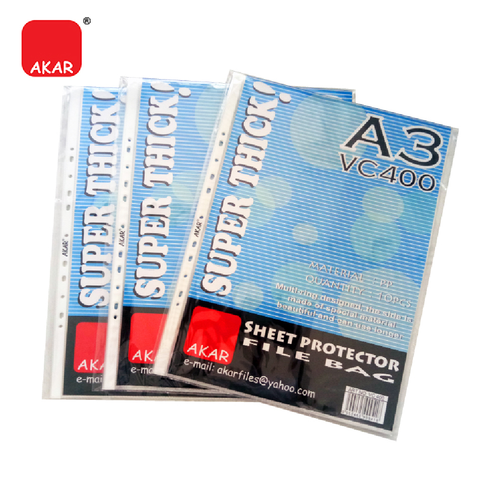 A3 ROOT Thick Paper Protector (10 sheets/pk) – 0.07mm Clear & Hard ...