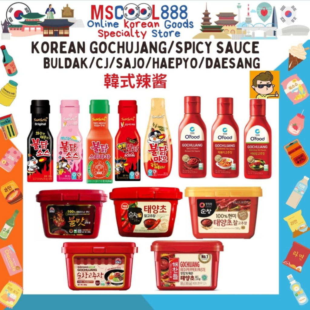 korean halal / domestic gochujang Spicy Sauce Jjajang Paste Buldak CJ ...