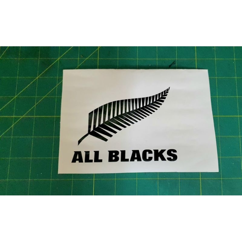 ALL BLACK, NEW ZEALAND RUGBY TEAM LOGO,STICKER TAMPAL LUAR STICKER ...