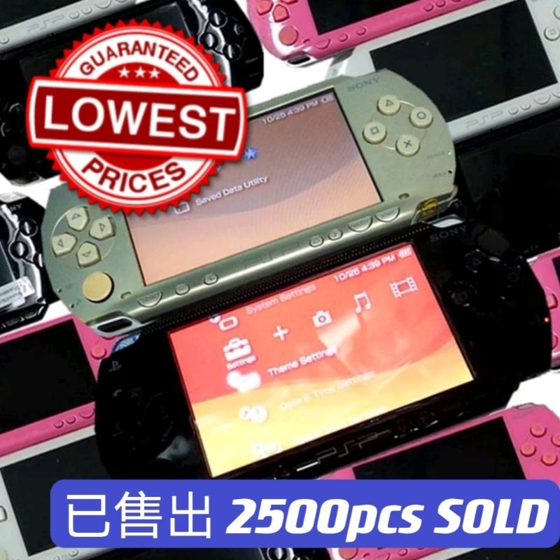 SONY PSP 1000 2000 3000 1K 2K 3K 32GB 64GB 128GB PlayStation Portable ...