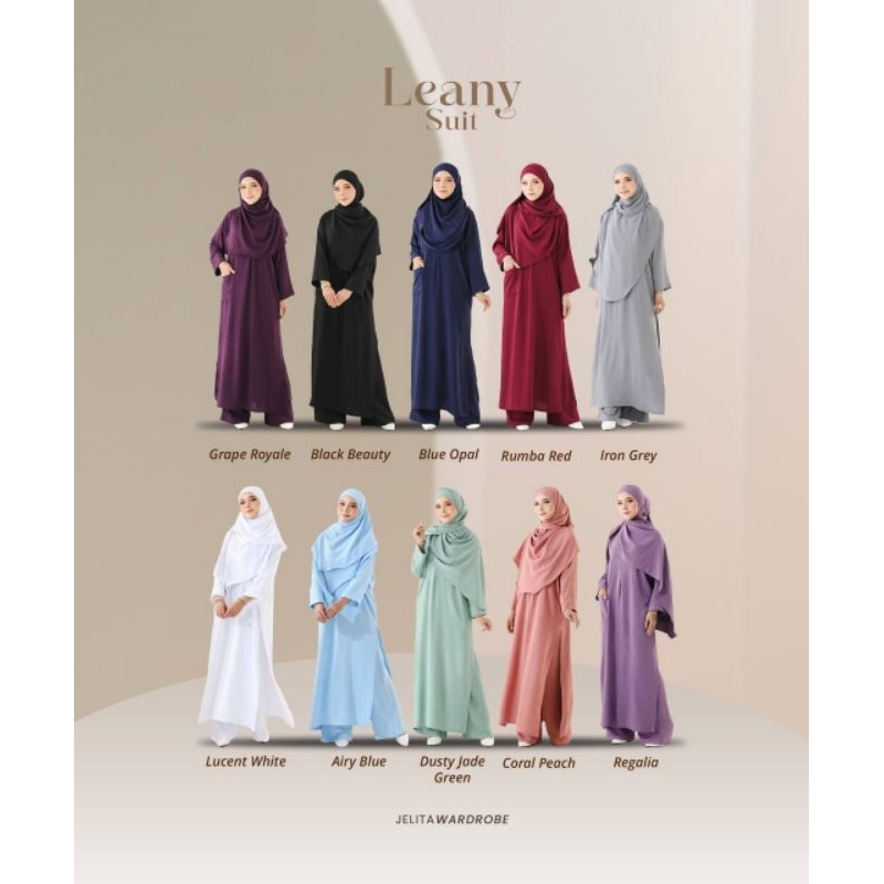 LEANY SUIT IRONLESS BY JELITA WARDROBE | Shopee Singapore