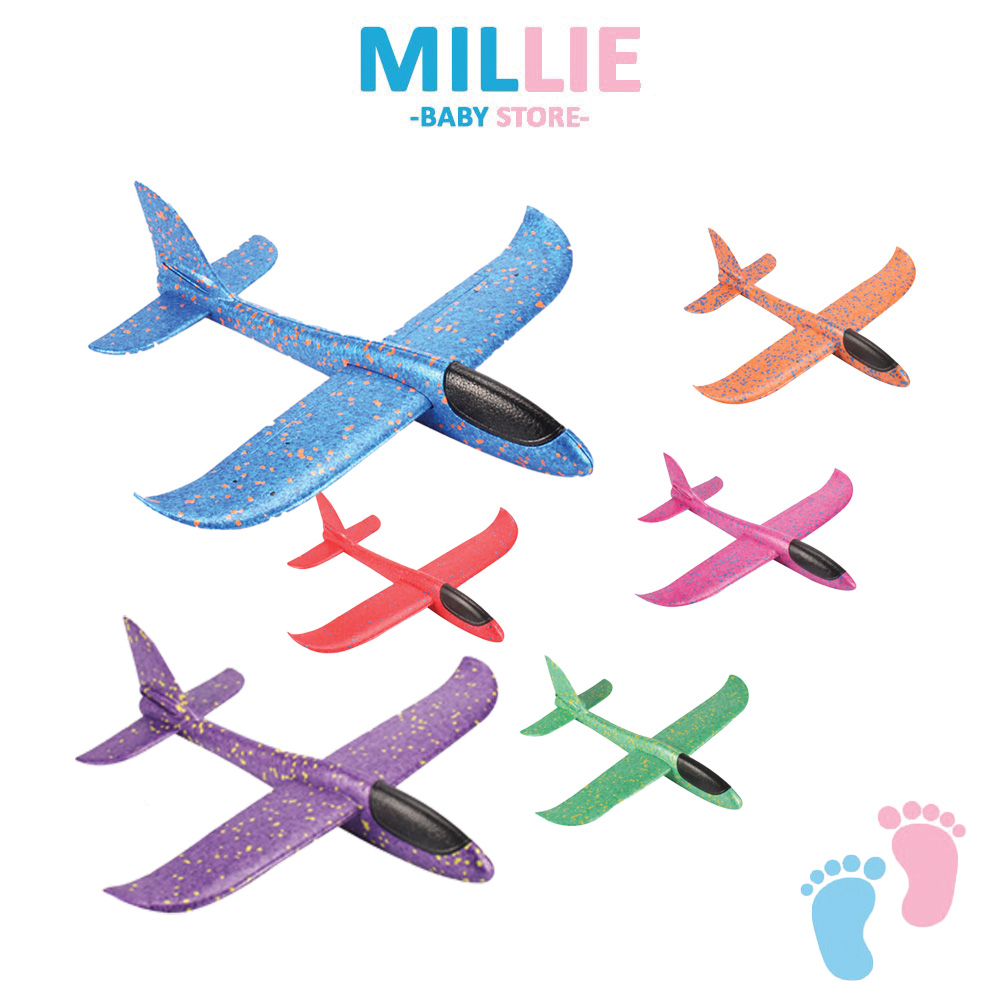 MILLIE Foam Aeroplane Hand Throw Flying Kids Toys Glider Plane Kids ...