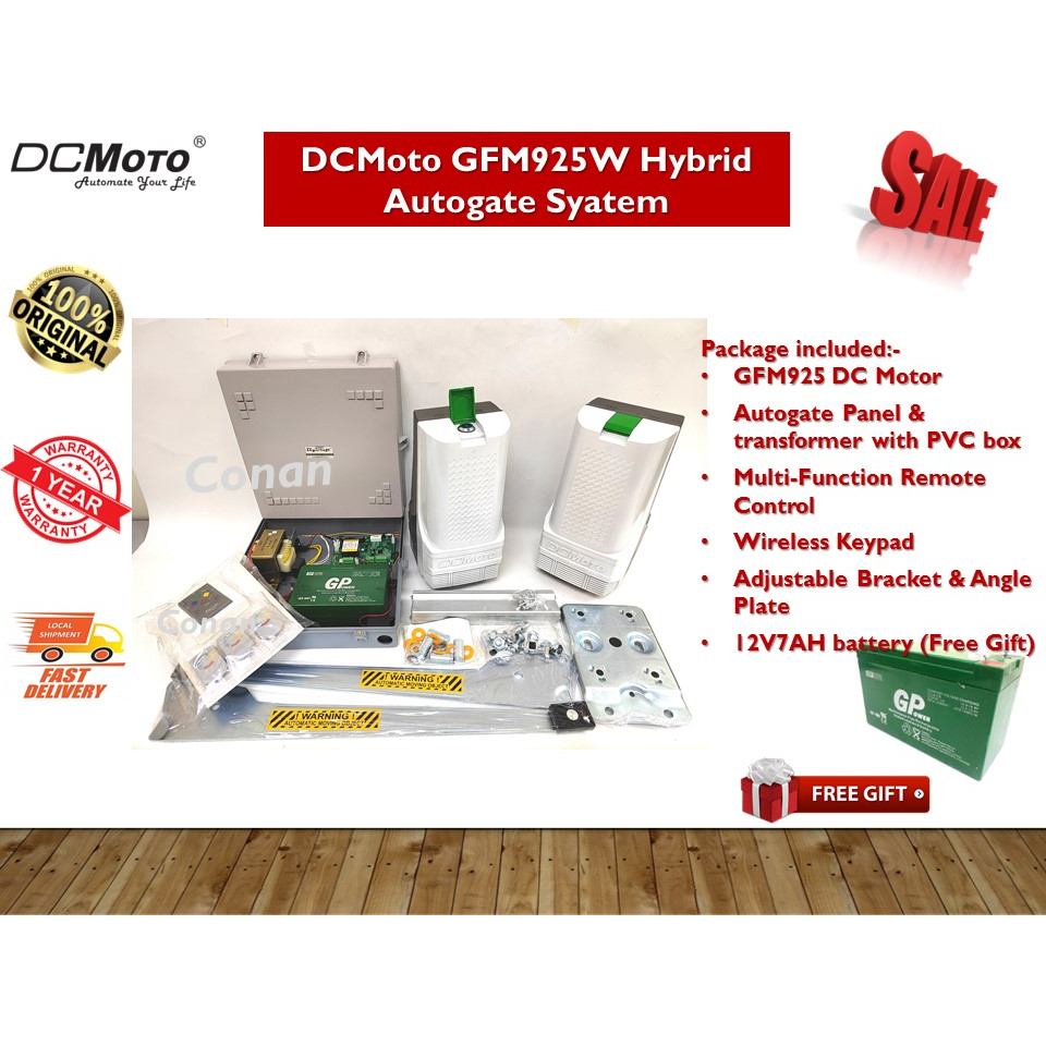 AutoGate DCMoto GFM925W Hybrid Auto Gate Motor System (For Swing ...