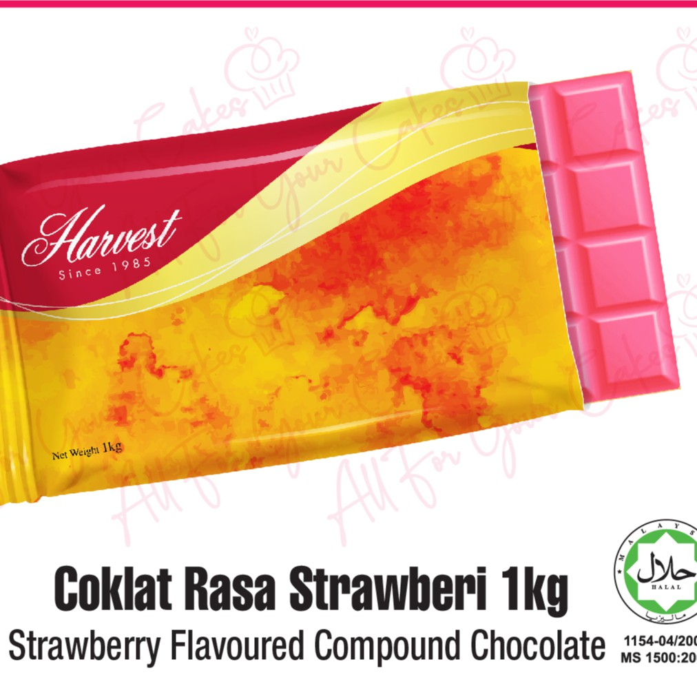 Harvest COCOMAS Flavoured Chocolate Compound Blueberry/Strawberry ...