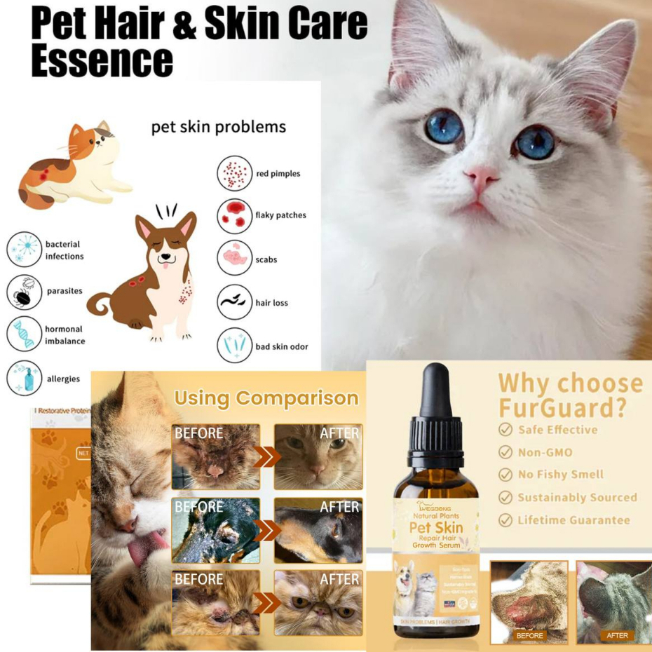 The Most Effective Medicine for Ringworm Scabies Fleas Wounds Pests Cats Dogs Hair Loss Flea ...