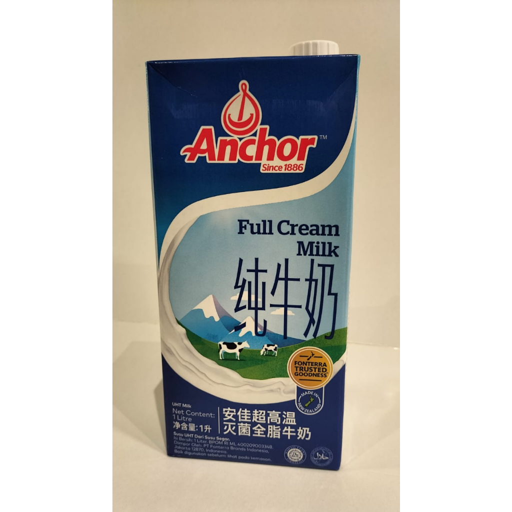 Anchor UHT Full Cream Milk 1L/ 安佳超高温灭菌全脂牛奶1L | Shopee Singapore