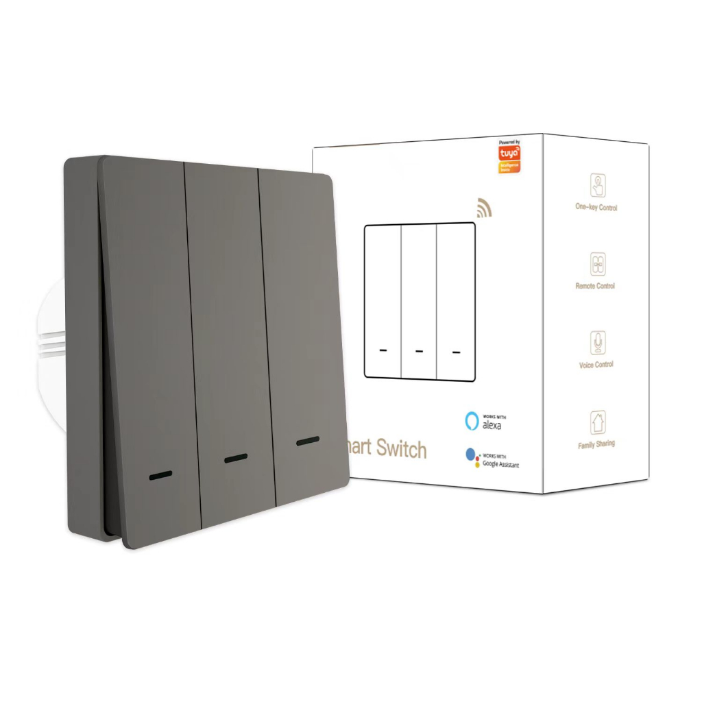 （3-Day Delivery）Tuya ZigBee Smart Wall Switch remote control, no ...