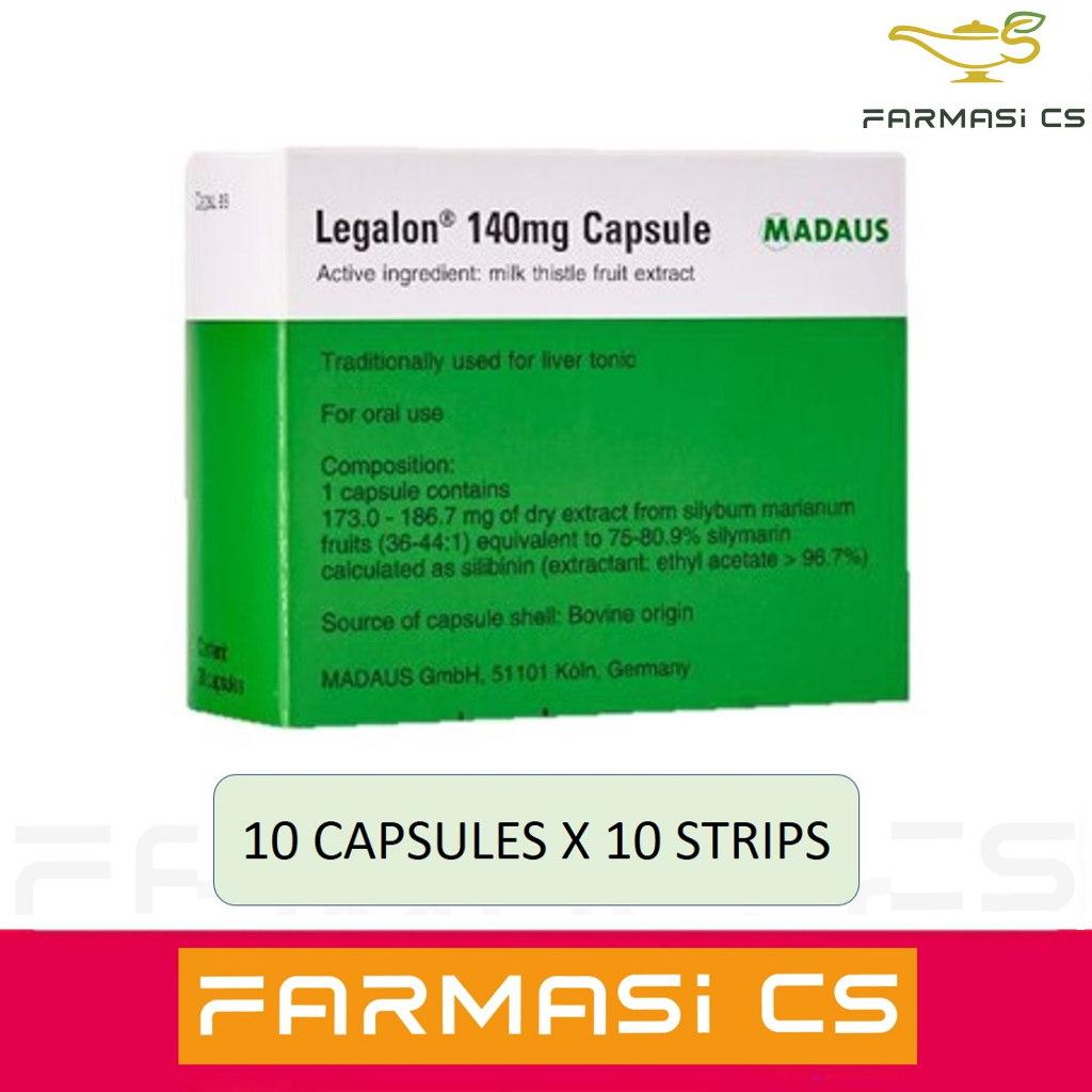Legalon 140mg Capsule Milk Thistle 100 Capsules (10 Capsules x 10 ...