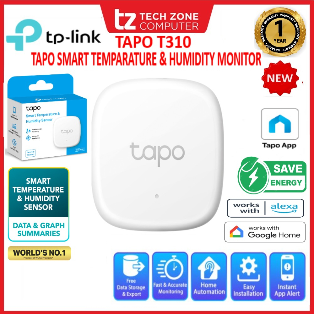 TP-LINK Tapo T310 Tapo Smart Temperature & Humidity Monitor | Shopee ...
