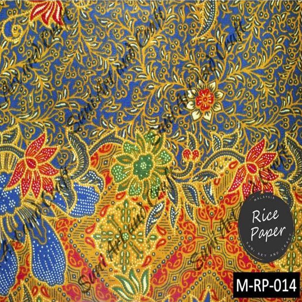 SuNi Art and Craft Tradisional Batik Design Rice Paper 1 pcs only A3 ...