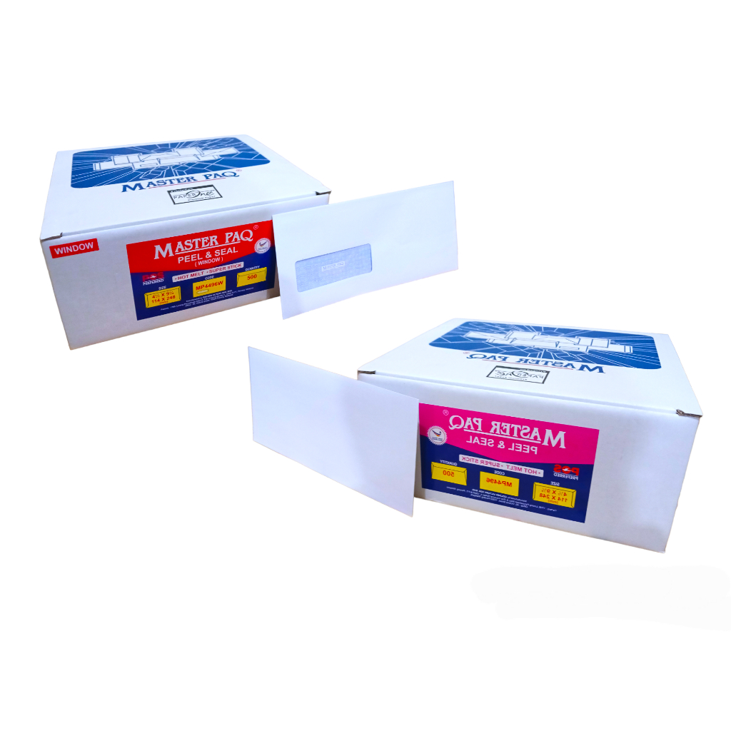 Master Paq White Envelope 4.5" x 9.75" 500pcs Size | Shopee Singapore
