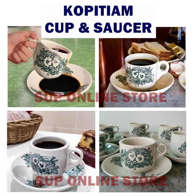 Kopitiam Cup & Saucer [ 1 PCS ] / Vintage Cup / Coffee Cup ...