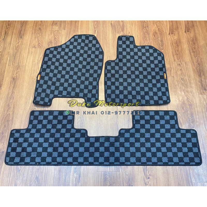 Toyota Raize 2021 Floor Mat Car Carpet Dadu Checkmate Carpet 3Pc Set ...